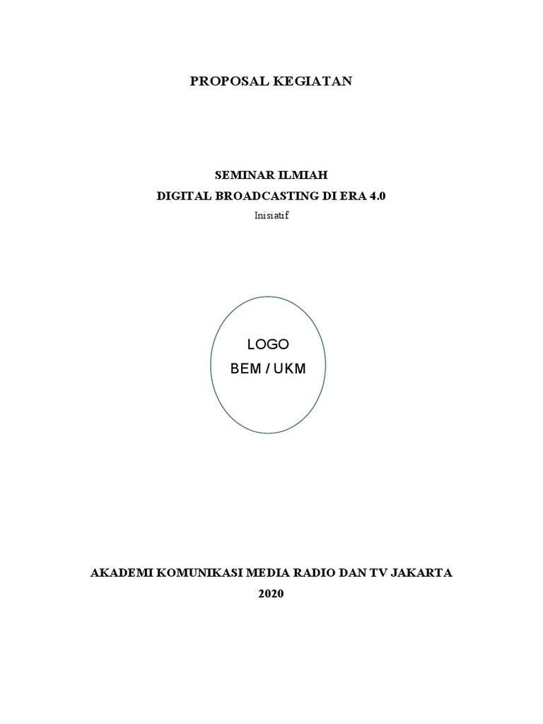 Proposal Kegiatan Bem & Ukm | PDF