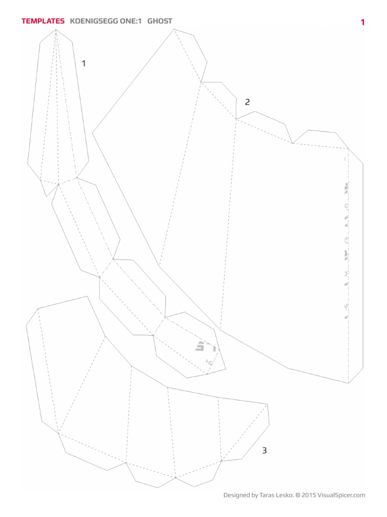Koenigsegg One:1 Ghost: Templates | PDF | Sports Cars | Car Manufacturers