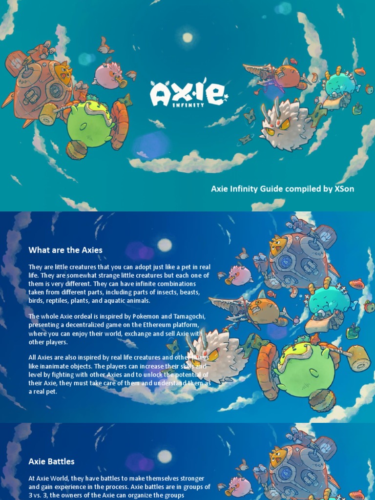 Axie Infinity Guide - XSon | PDF