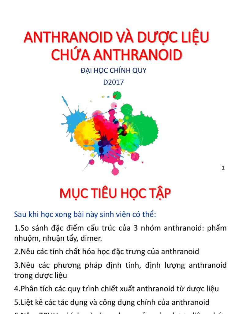 5 Anthranoid Và Dược Liệu Chứa Antharnoid | PDF