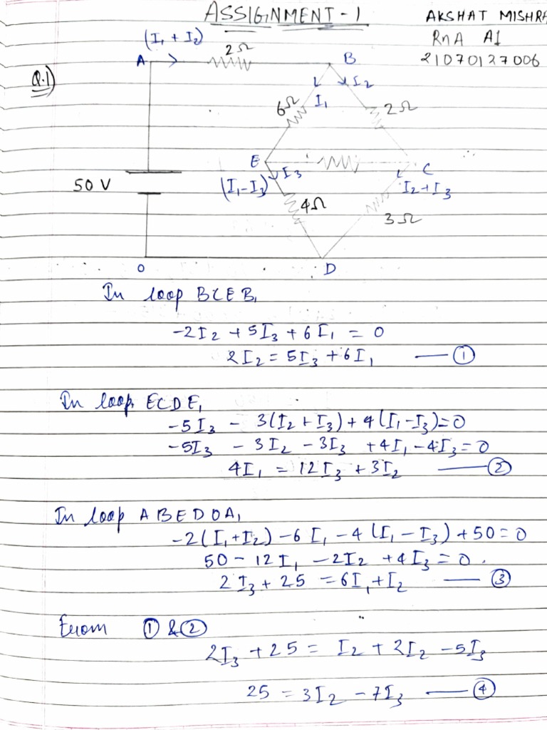 Beee Assignment 1 | PDF