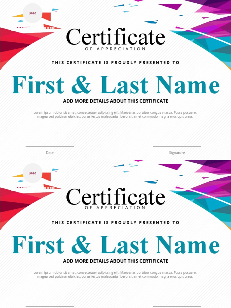 Low Poly Certificate | PDF