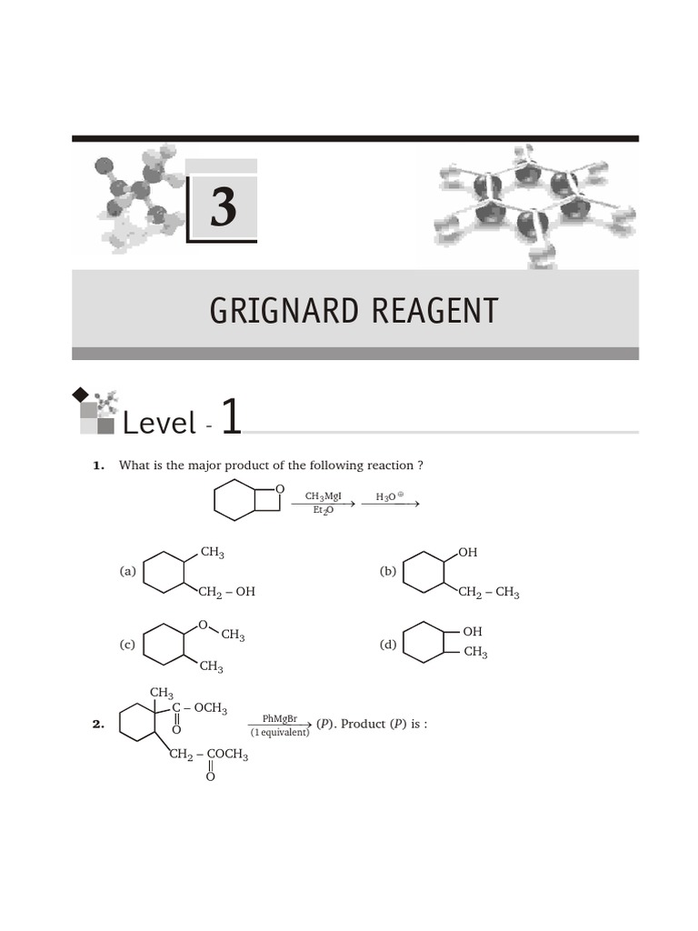 GRiGNARD REAGENT!! | PDF | Methyl Group | Ether
