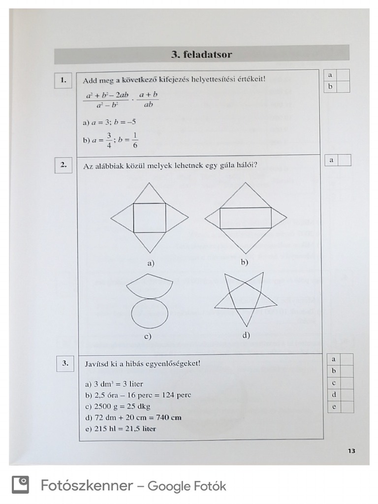 Válogatott Matematika Felvételi Feladatsorok 2. (Balogh Erika - Brecsokné Kertész Ágnes) | PDF