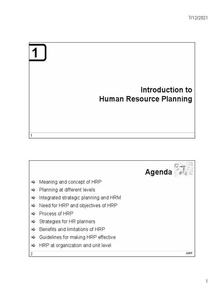 HRP Full Pack 14-09-2021 | PDF | Strategic Management | Human Resources