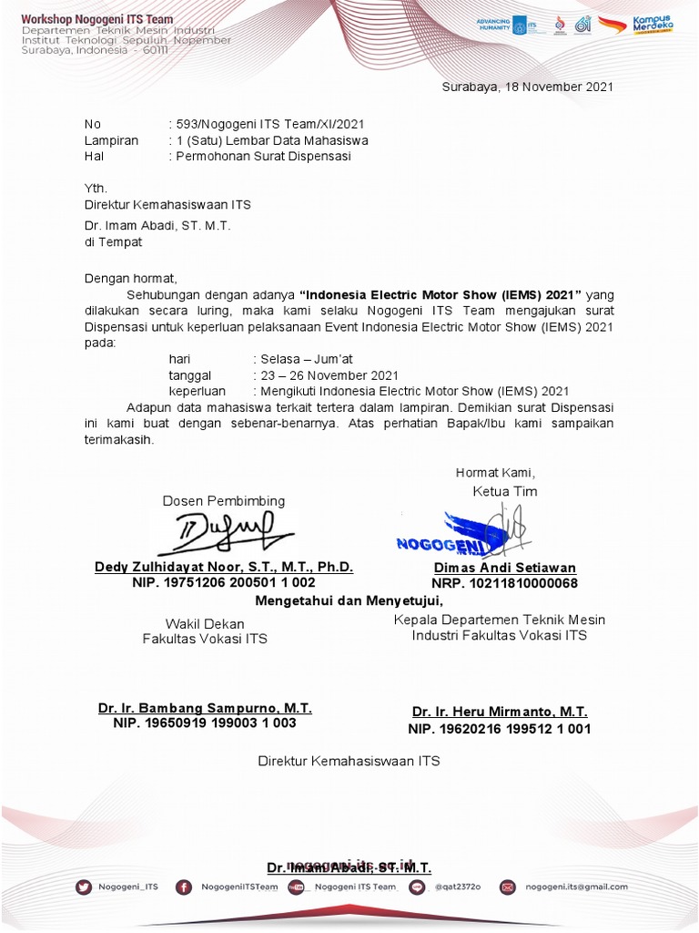 Dispen Iems Sudah TTD Dua | PDF