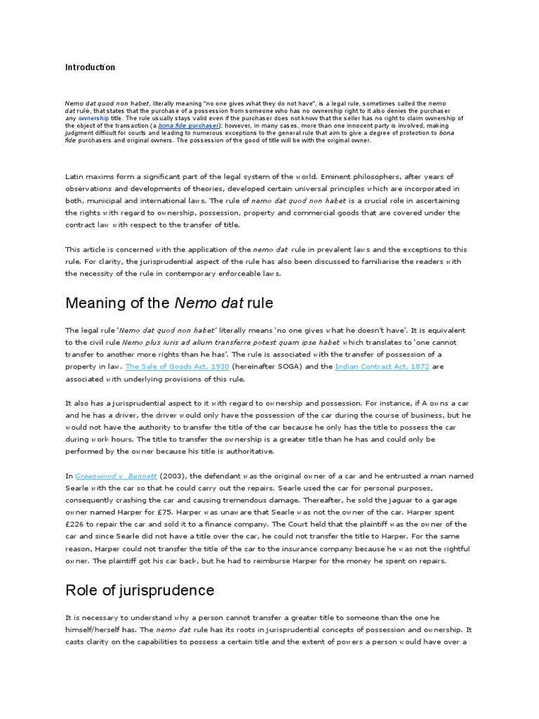Legal Language Assignment | PDF | Possession (Law) | Law And Economics