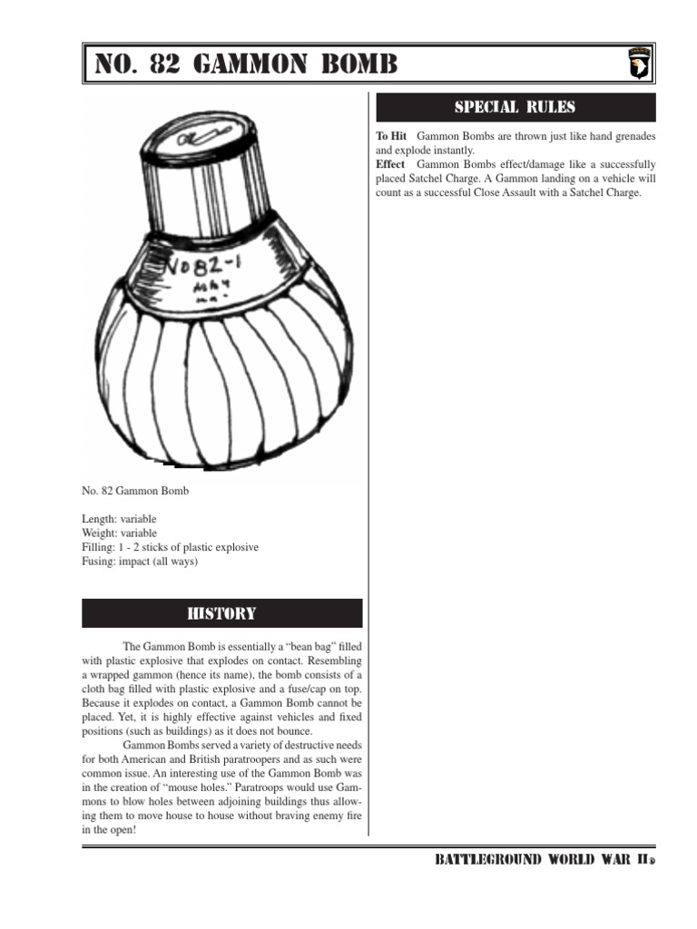Gammon Bomb | PDF