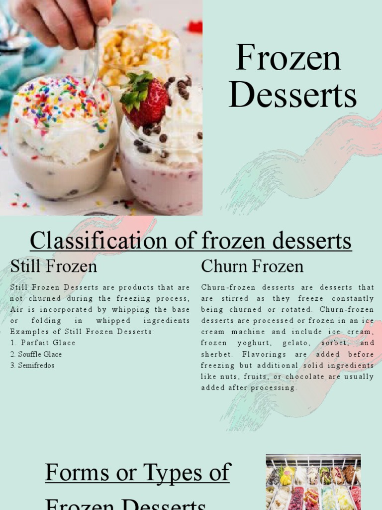 Frozen Desserts | PDF