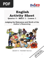 Q3 English 9 Module 3 | PDF | Truth | Learning