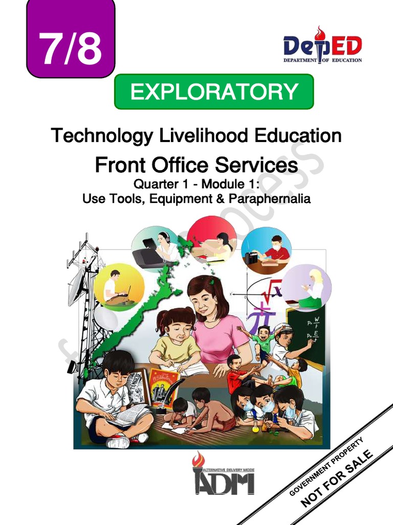 TLE 7-8 Front Office Service Q1 - M1 For Printing | PDF | Computer ...