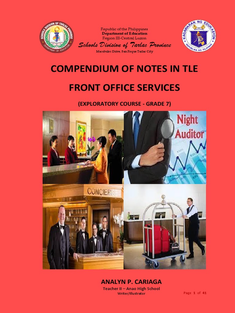 SIGNED Compendium of Notes in Front Office | Download Free PDF ...