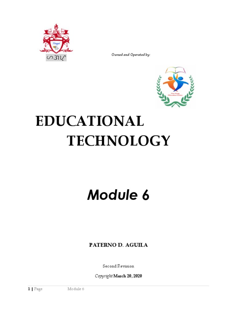 Module 6 Answers | PDF | Educational Technology | Learning