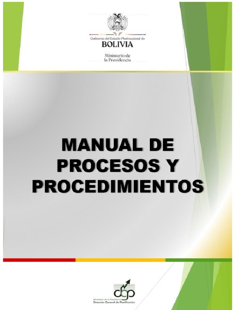 Manual de Procesos y Procedimientos | PDF | Planificación estratégica | Regulación