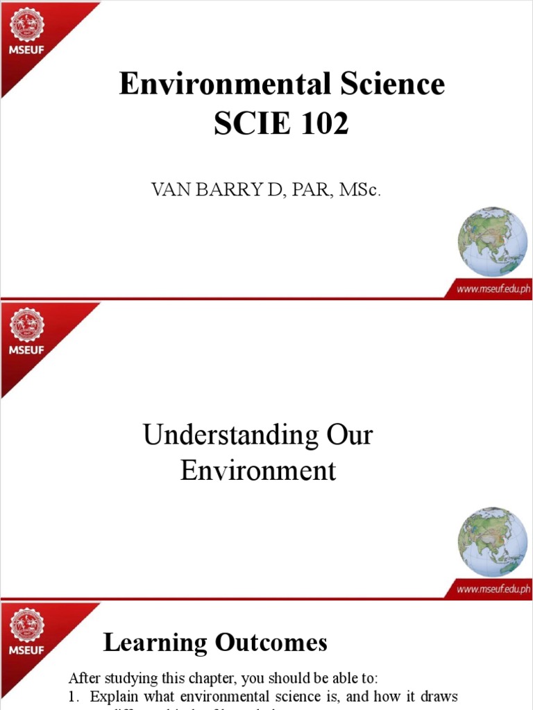 Lesson 1 WEEK 1 2 Environmental Science | PDF | Environmentalism ...