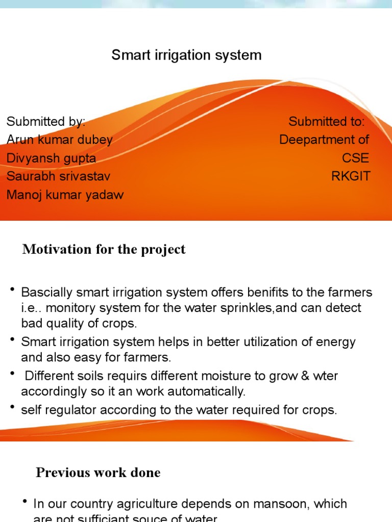 Smart Irrigation System-1 | PDF | Internet Of Things | Arduino