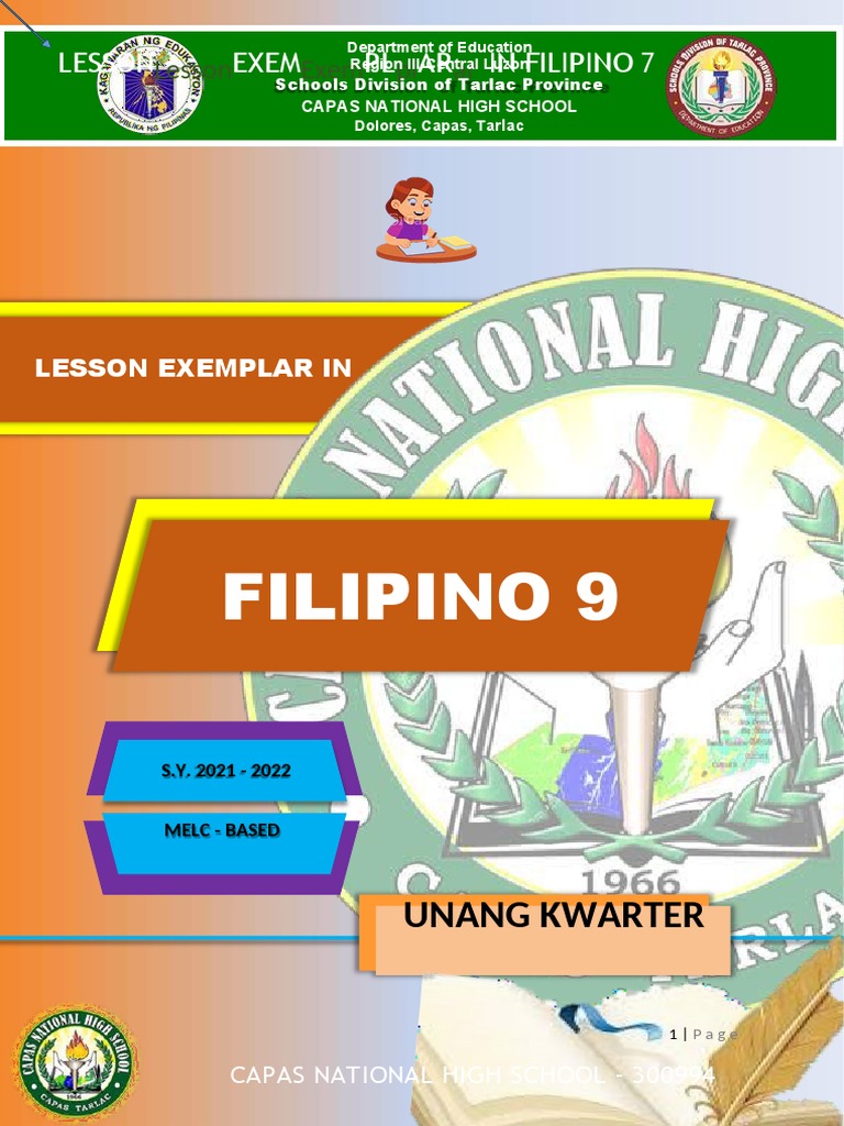 Lesson Exemplar in Filipino 9 (Filipino) | PDF