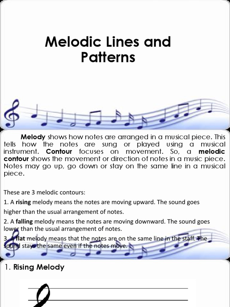 Melodic Lines and Patterns | PDF