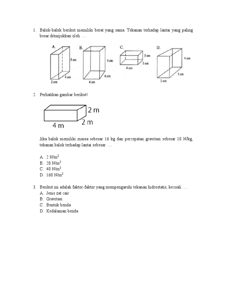 IPA PH Tekanan Zat-1 | PDF | Sains & Matematika
