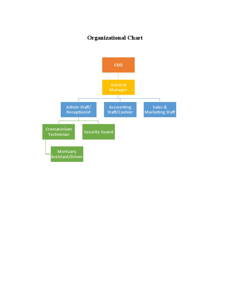 Organizational Chart Used in Feasibility Study | PDF