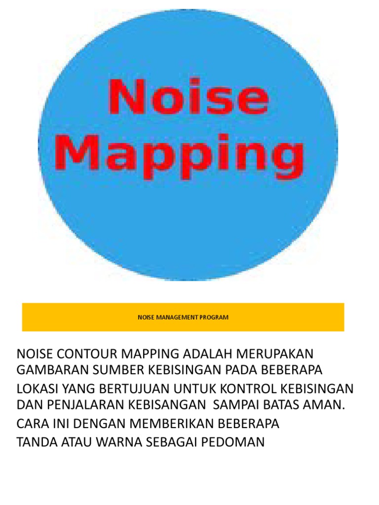 Noise Management Program (Mapping Noise) 15-10-'21 | PDF