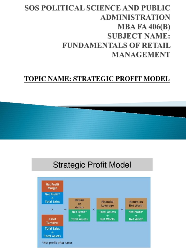 Strategic Profit Model Guide | PDF | Return On Equity | Equity (Finance)