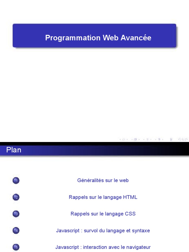 Cours 1 | PDF | Html | Internet