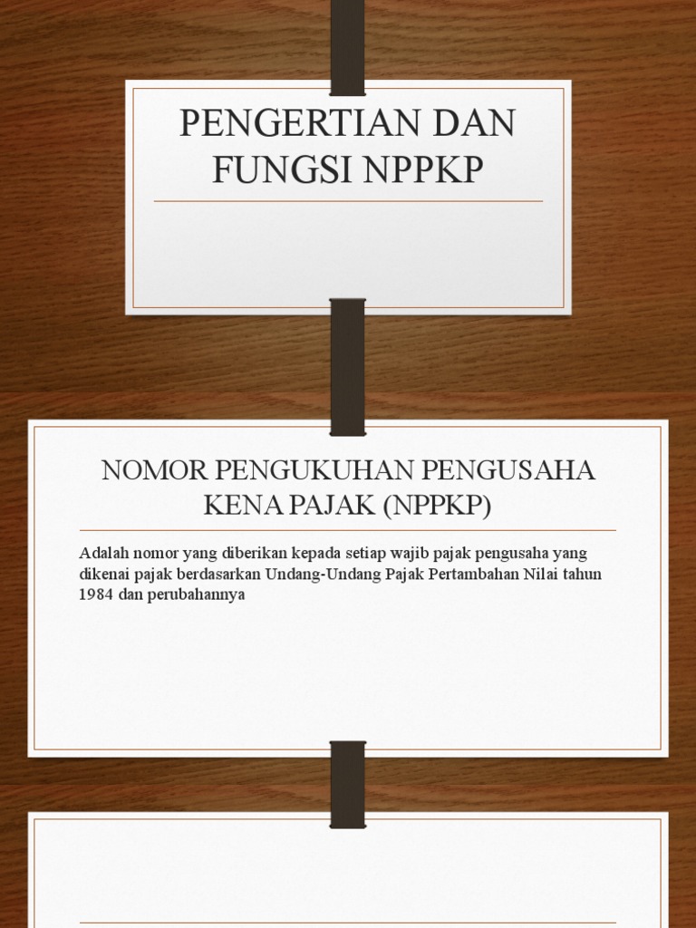 Pengertian Dan Fungsi NPPKP | PDF | Hukum