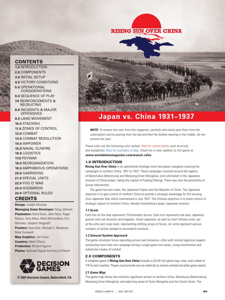 Japan vs. China 1931-1937: Rising Sun Over China | PDF | Empire Of ...