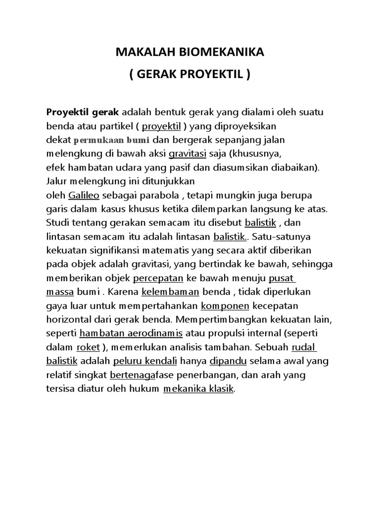 Gerak Proyektil dan Balistik | PDF | Ilmu Sosial | Sains & Matematika