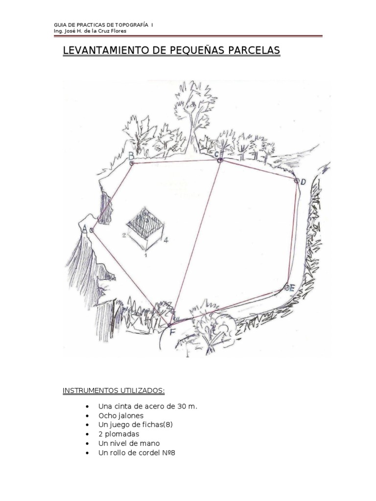 Levantamiento de Pequeñas Parcelas | PDF | Triángulo | Topografía