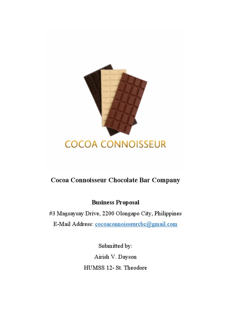 Entrepreneurship - Business Proposal | PDF | Chocolate | Expense