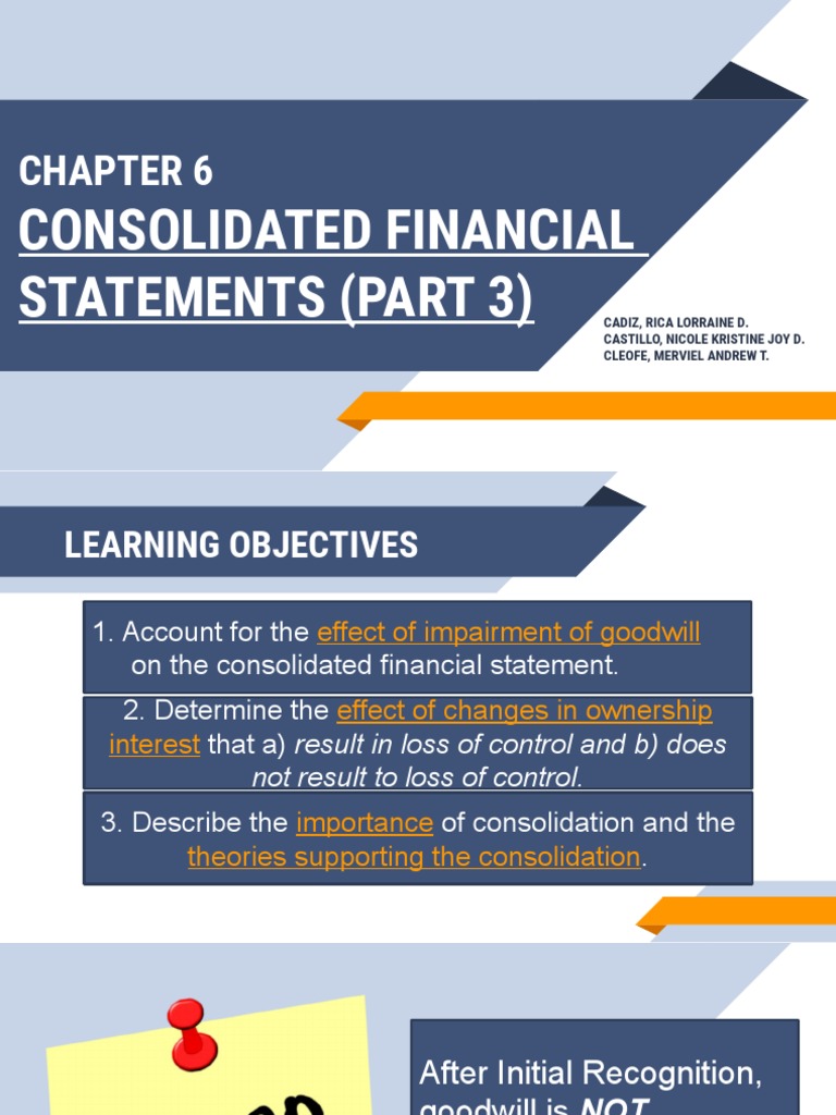 Importance of Consolidated Financials | PDF | Consolidation (Business ...