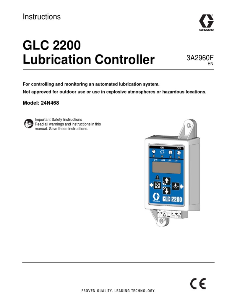 GLC 2200 Lubrication Controller: Instructions | PDF | Switch | Valve