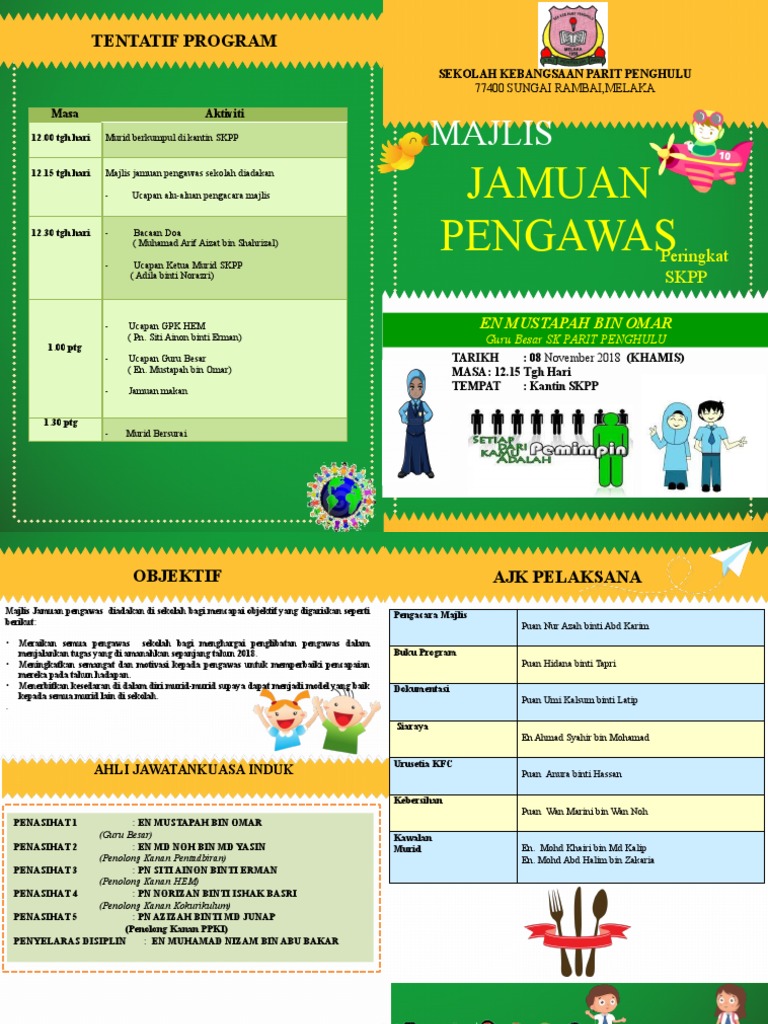 Buku Program Jamuan Pengawas 2018 Kaler | PDF