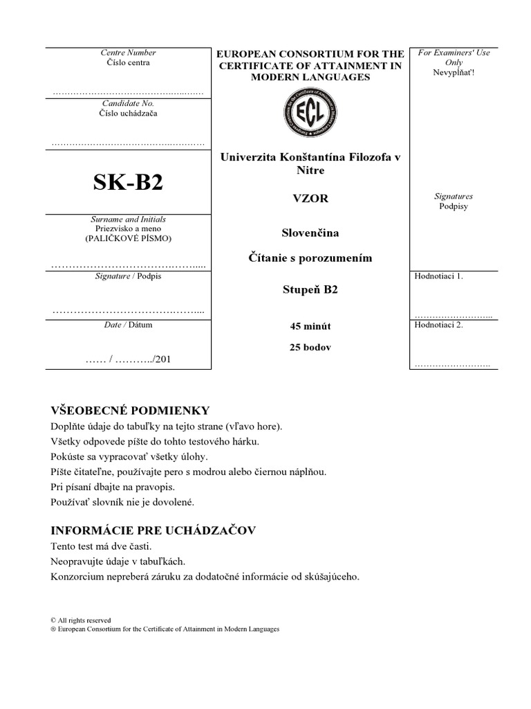 ECL Test | PDF
