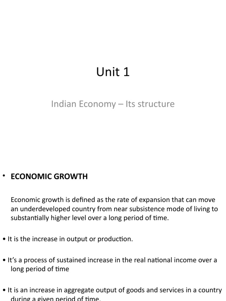 Unit 1 (Indian Economy) Bcom 4 | PDF | Human Development Index ...