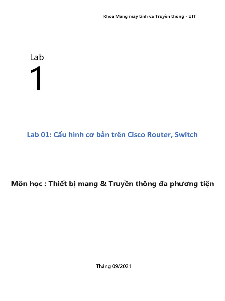 Lab01-Cisco Network Devices | PDF