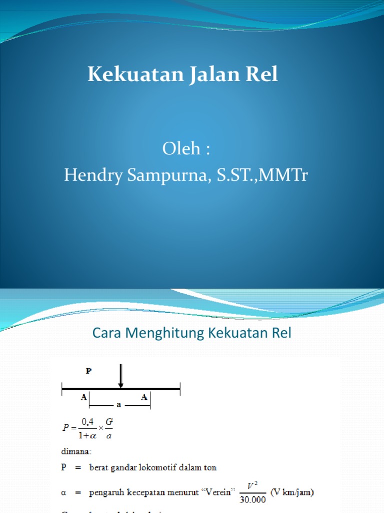 Kekuatan Jalan Rel | PDF