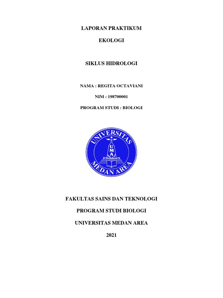 Siklus Hidrologi: Praktikum Ekologi | PDF | Sains & Matematika