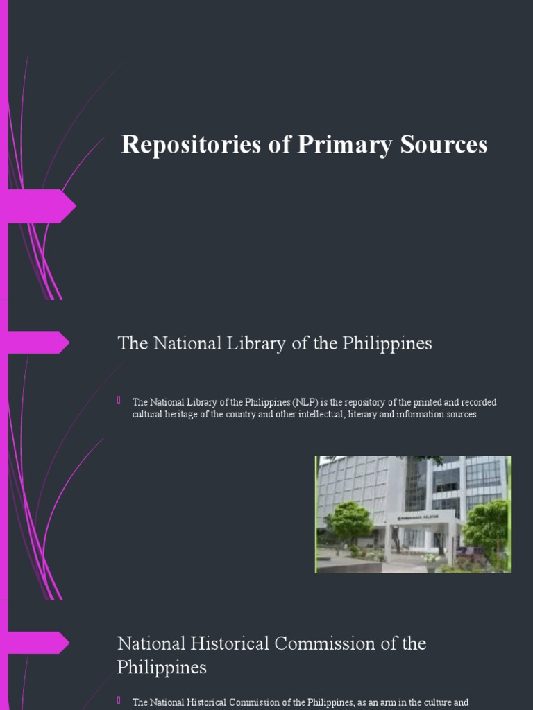 Repositories of Primary Sources | PDF | Manila | Philippines