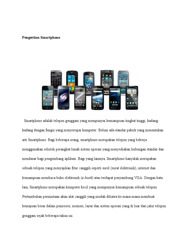 Pengertian Smartphone | PDF