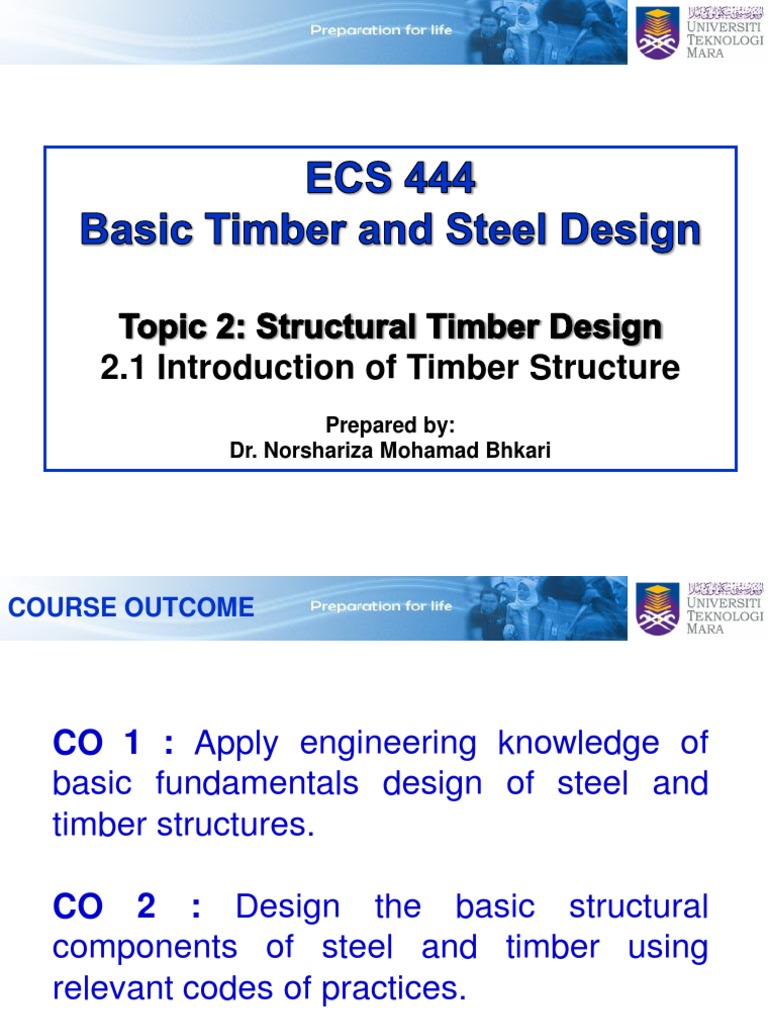 2.1 Introduction of Timber Structure | PDF | Wood | Lumber