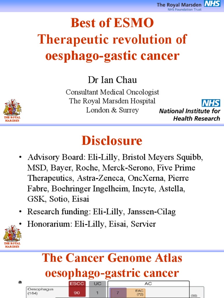Esmooesphago Gastic Cancer | PDF | Diseases And Disorders | Health Care