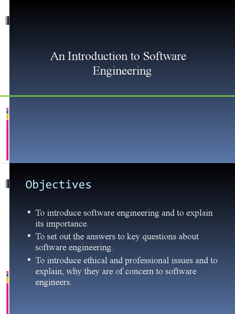 An Introduction To Software Engineering | PDF | Software | Engineering