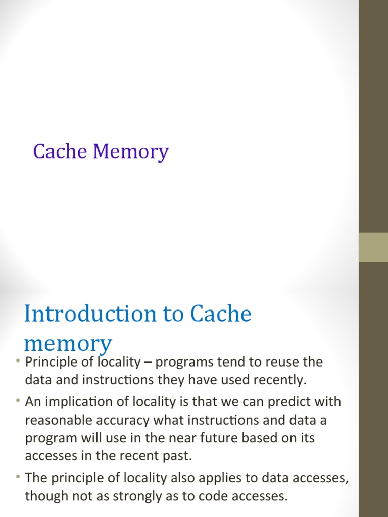 ch5 Easy | PDF | Cache (Computing) | Cpu Cache
