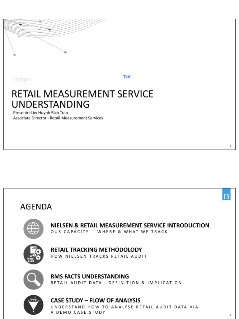 1.1 Nielsen - RMS - Training - Final | PDF | Retail | Stocks