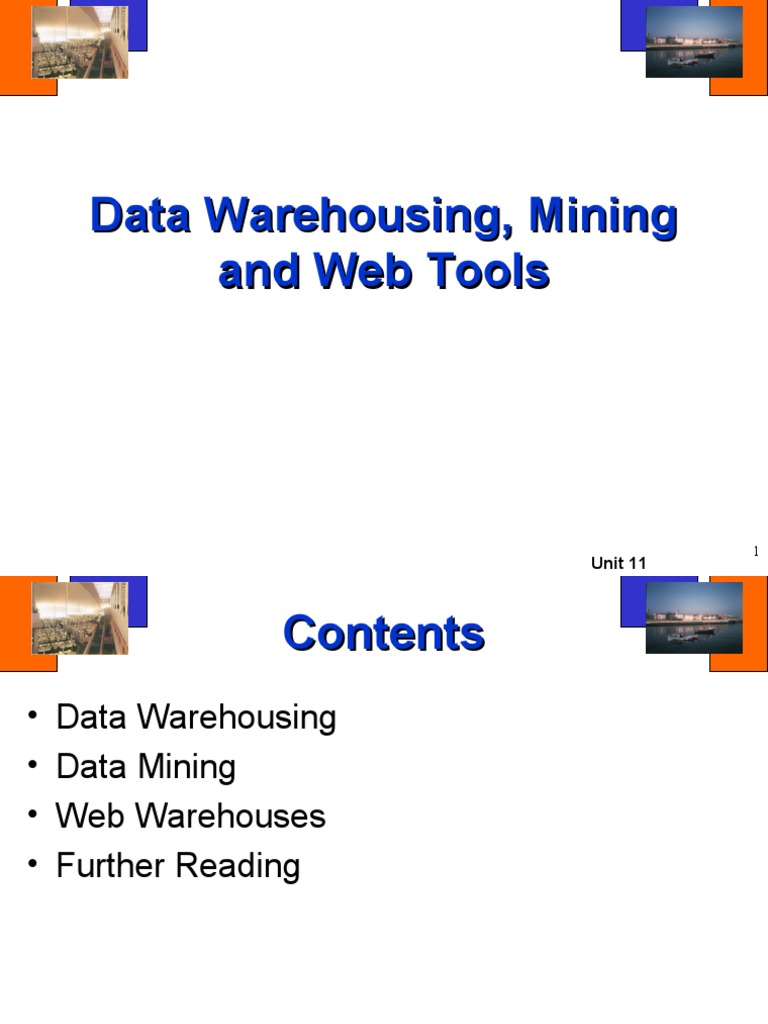 Data Warehousing, Mining and Web Tools | PDF | Data Warehouse | Data Mining