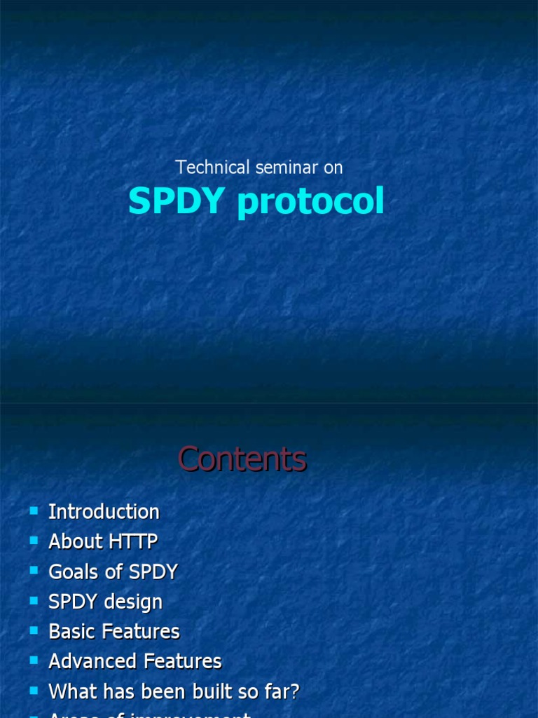 Understanding the SPDY Protocol | PDF | Hypertext Transfer Protocol ...