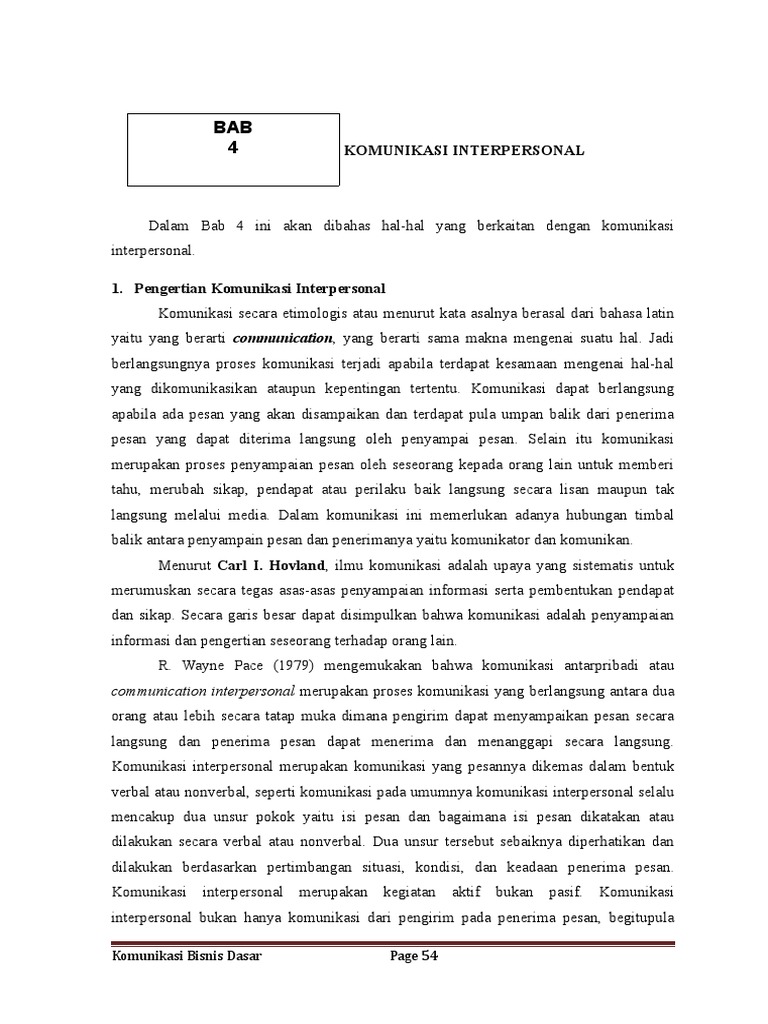 Komunikasi Interpersonal Pdf